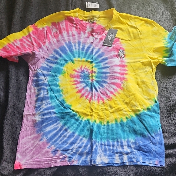 Eighty Eight | Shirts | Ripple Junction Yellow And Pink Tye Dye Shirt ...